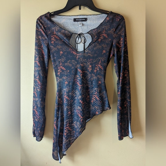 Urban Outfitters | Tops | 33 Urban Outfitters Mesh Asymmetrical Top ...